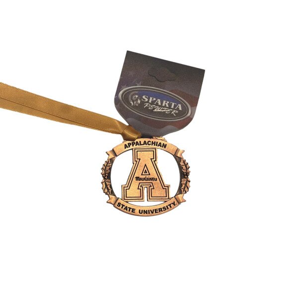 Appalachian Block A Copper Wreath Ornament | App State Bookstore