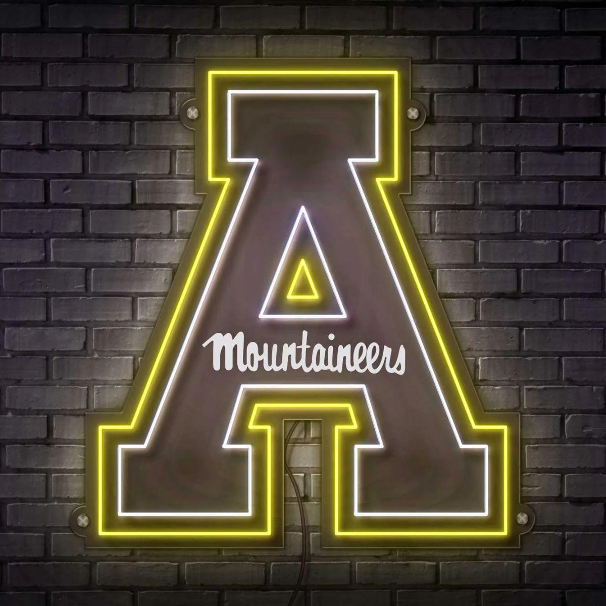 Neon Block A Wall Sign | App State Bookstore